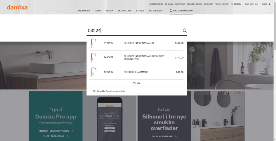 Damixa reservedele [damixa.dk] Venus, Arc, Tradition mv. [damixa.dk]